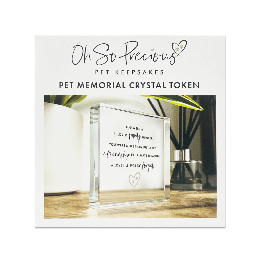 Pet Memorial Crystal Token | Pet Breavement Gift – OurPetsLife