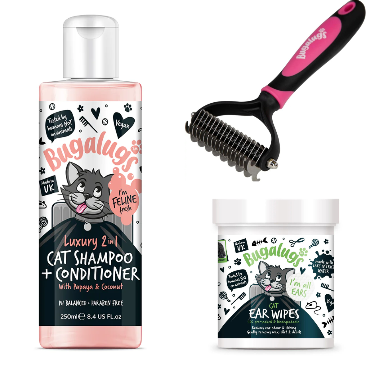 Bugalugs Cat Grooming Bundle | Buy Now – OurPetsLife